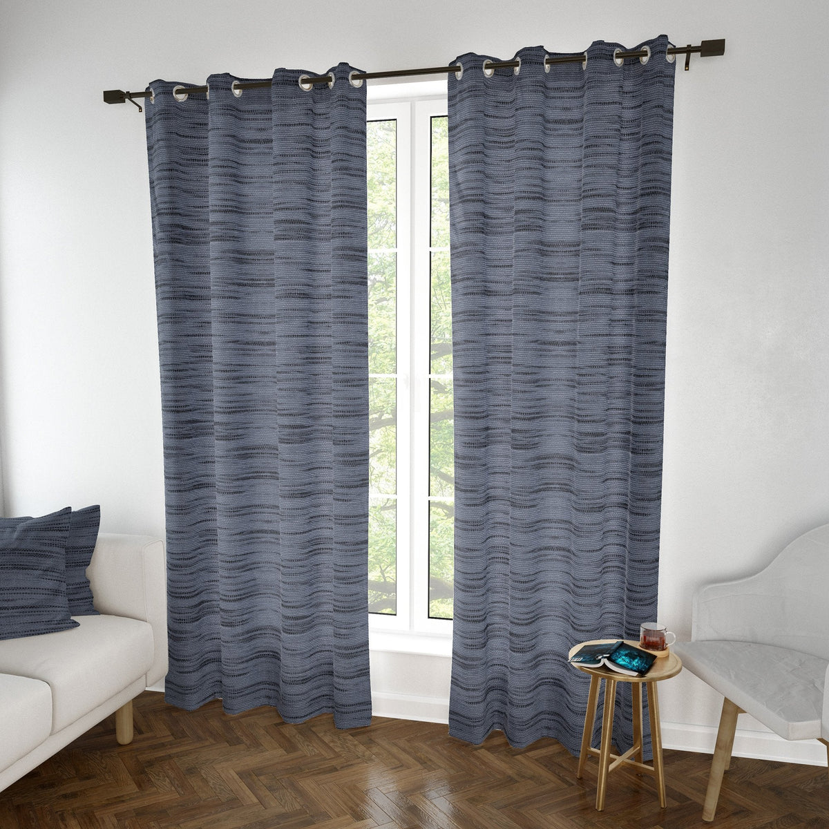 Pair of Nolan Semi-Sheer Drapery Panels and Free Rod — Shop Decorator